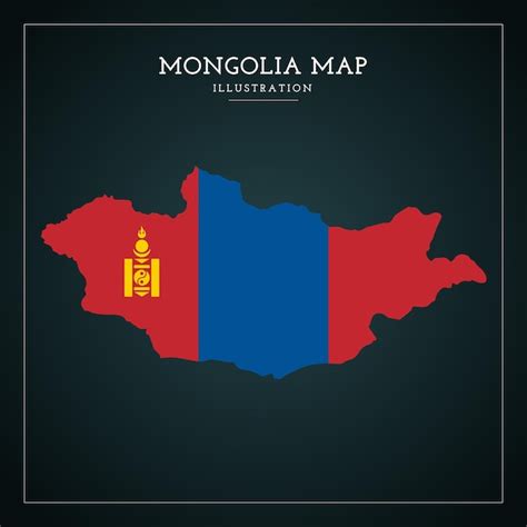 Premium Vector 3d Mongolia Map Vector Illustration