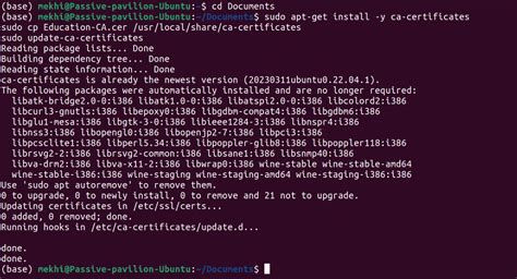 Issues With School Ca Certificates In Terminal Ask Ubuntu