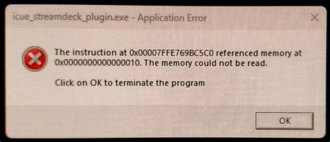 Icue Plugin Has Memory Error When Restart Shut Down Of Computer R