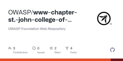 Github Owasp Chapter St John College Of Engineering And