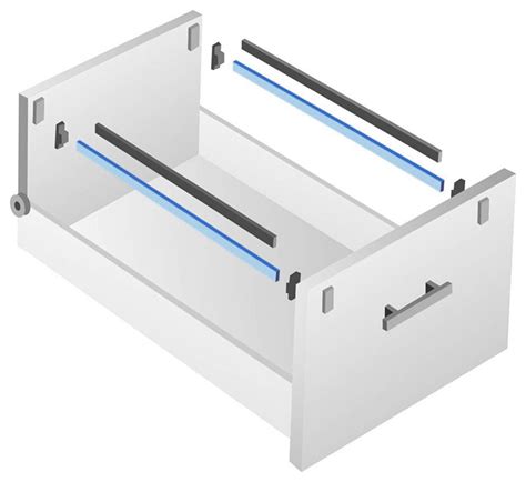 Blum Metafile Kit For Filing Cabinet Hanging System White