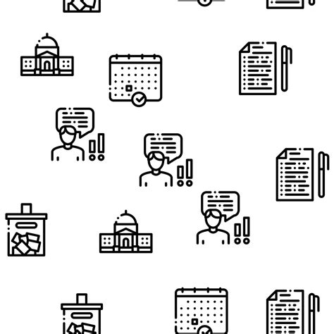 Voting And Election Seamless Pattern Vector 17386648 Vector Art At Vecteezy