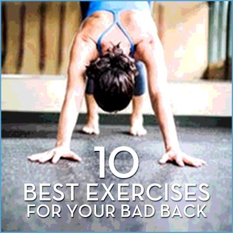10 Best Exercises For Your Bad Back Get Healthy U