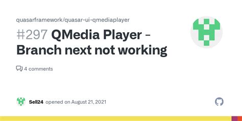 Qmedia Player Branch Next Not Working · Issue 297 · Quasarframework