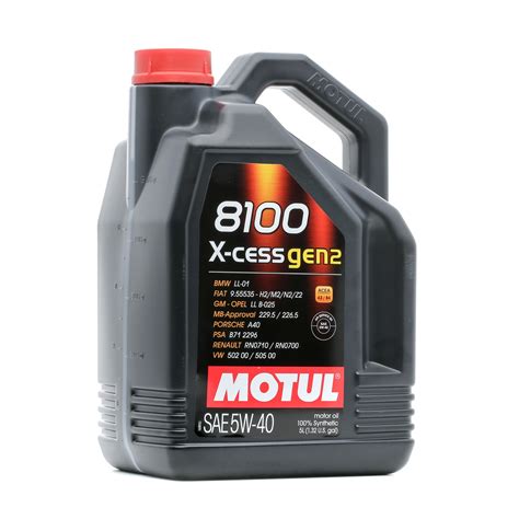 Engine Oil Motul X Cess Gen2 5w 40 5l 109776 Autodoc