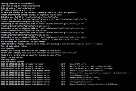Error In Log After Upgrading To Issue Chia Network Chia Docker GitHub