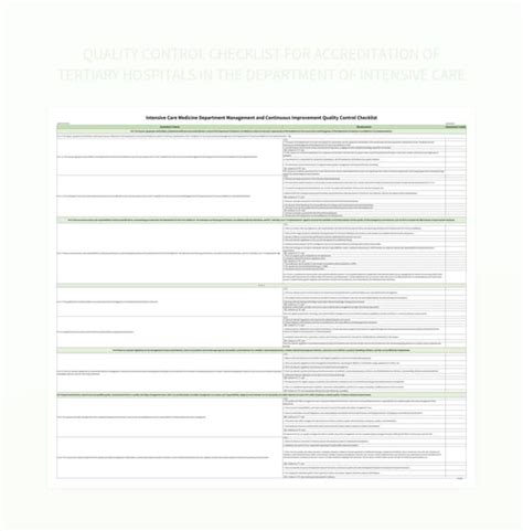 Free Quality Control Templates For Google Sheets And Microsoft Excel Slidesdocs