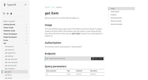 Guides Documentation Themes Webdesign Technicalwriting Api Typemill