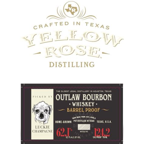 Yellow Rose Distilling Outlaw Bourbon Barrel Proof Bourbon Hunt Usa