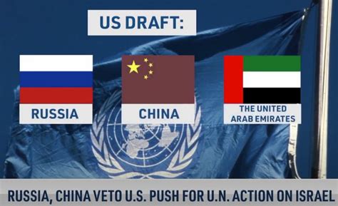 Росія і Китай наклали вето на резолюцію США в РБ ООН щодо Ізраїлю ВІДЕО Читайте на Ukr Net