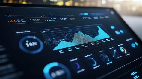Interactive Digital Dashboard Displaying Data Analytics And Performance Metrics Ai Stock Image