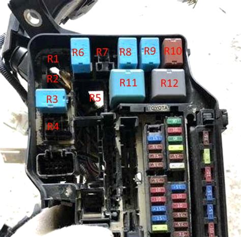 Lexus Rx 2009 2015 Fuses And Relays With Assignment And Box Diagrams