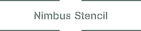 Nimbus Stencil Becker Free Font Download Maisfontes