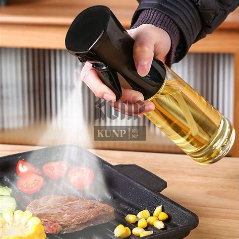 주방 요리 올리브 오일 디스펜서 스프레이 병 캠핑 바베큐 베이킹 식초 간장 분무기 용기 가 티몬