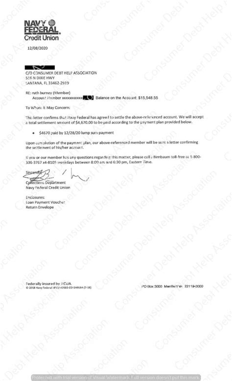 Navy Federal Cu Consumer Debt Help Association