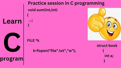 C Programming Practice On Functions Pointers Structures And File Handling Ep 18 Youtube