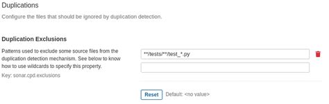 Help Setting Sonarcloud Duplication Exclusions Sonarqube Cloud
