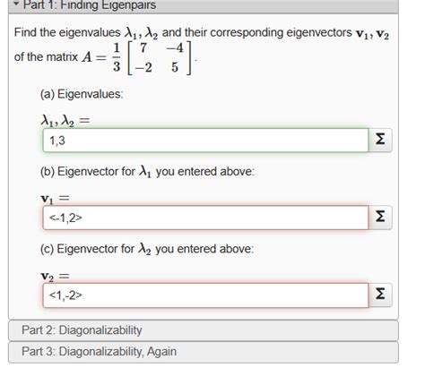 Solved Find The Eigenvalues Lambda 1lambda 2 ﻿and Their