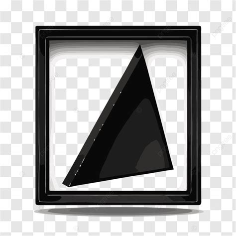 프레임의 검은색 삼각형 벡터 흰색 배경에 높은 수준의 단순한 검은색 아이콘 그림자 없음 작은 프레임 중앙 Png 일러스트 및 벡터 에 대한 무료 다운로드 Pngtree