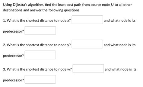 Solved Consider The 6 Node Network Shown Below With The