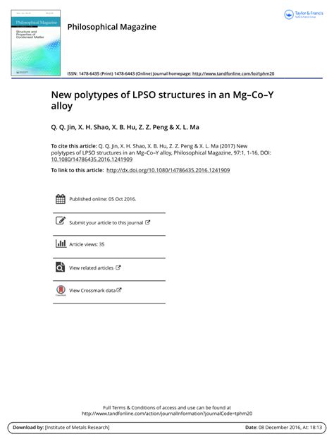 Pdf New Polytypes Of Lpso Structures In An Mgcoy Alloy