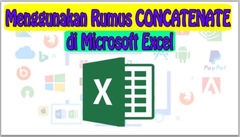 2 Cara Menggunakan Rumus Concatenate Di Excel Neicy Techno