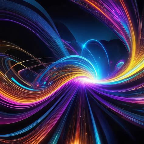 Digital Abstract Background Of Technological Processes Neural Networks And Artificial