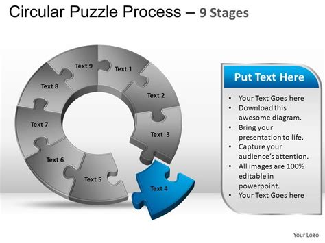 Components Circular Puzzle Process Powerpoint Slides And Ppt Templates PowerPoint Slide