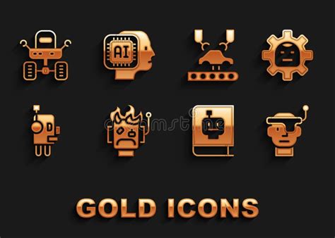 Set Robot Burned Out Smart Glasses User Manual Robotic Robot Arm On