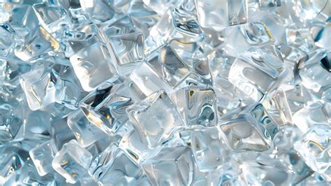 background completely filled with clear ice cubes this is ai