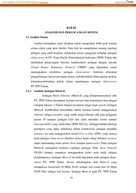 Pdf Meningkatkan Reliabilitas Jaringan Client Server Dengan