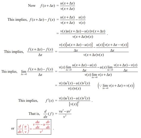 Differentiation Rules