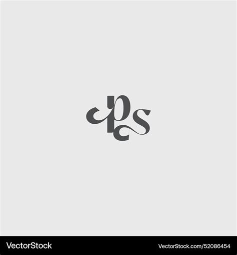 Beauty Monogram Initial Logo Simple Royalty Free Vector