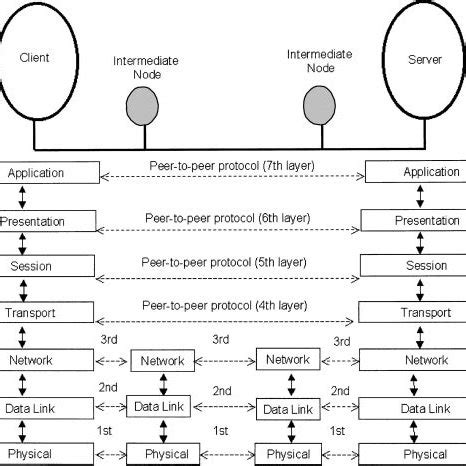 The OSI Model And The TCP IP Protocol Au Higher Resolution Art Download Scientific Diagram