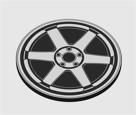 🚗 Volk Te37 Coaster・ 3mf File For 3d Printing・cults
