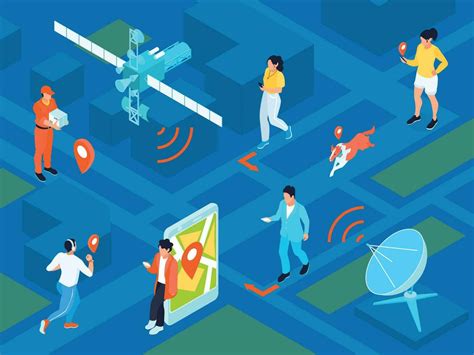 GPS Street Navigation Composition 25804387 Vector Art At Vecteezy