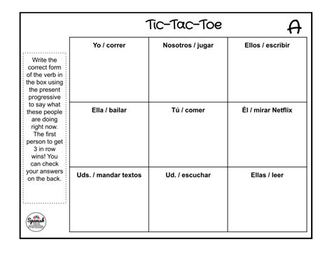 5 Fun Activities To Practice Present Progressive In Spanish