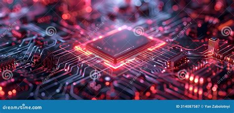 Cutting Edge Cpu Core The Heart Of Modern Computing Concept Computer