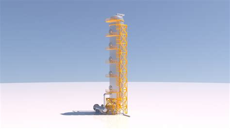 Refinery Distillation Column 3d Turbosquid 2018253