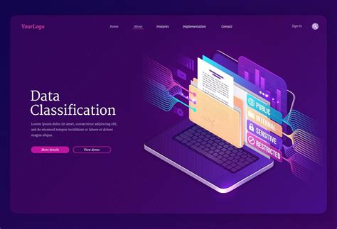 Data Classification Vector Banner 14343232 Vector Art At Vecteezy