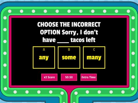 Quantifiers Quiz Gameshow Quiz