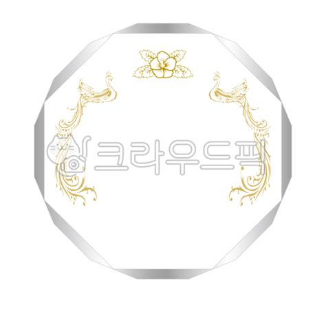 상패 상장 테두리 봉황 문양 사진이미지일러스트캘리그라피 클릭디자인작가