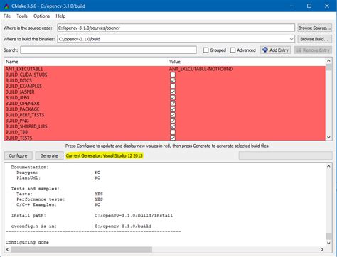 opencv tutorial build and compile opencv 3 1 0 dev for python2