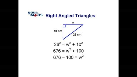 Pythagoras Finding A Shorter Side YouTube