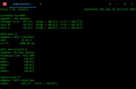 How To View Cpu Temperature On Linux Ostechnix