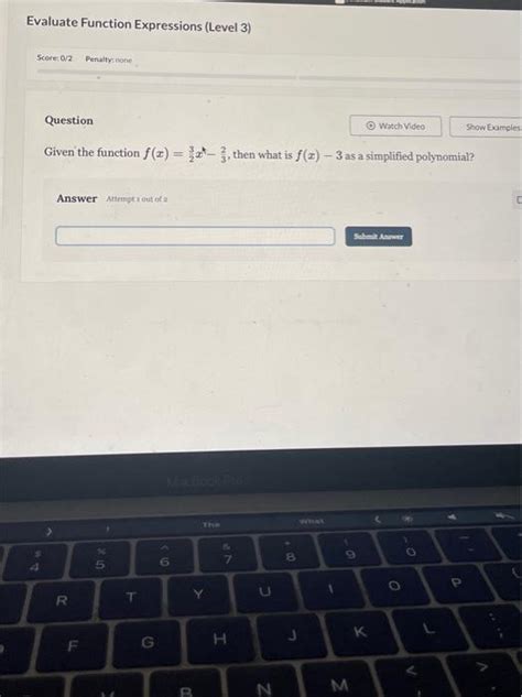 Solved Evaluate Function Expressions Level 3 Score 02