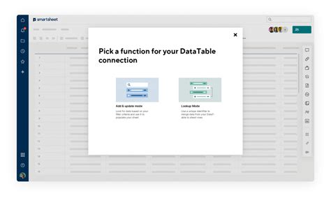 Datatable Smartsheet