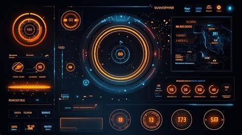 Premium Photo Hud Ui For Business App Hudgui For Game Background Design Technology Background