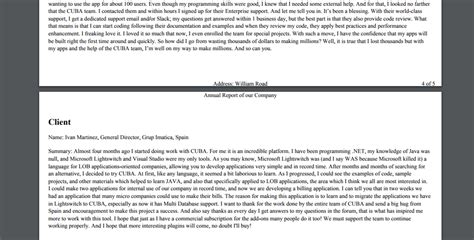 Sample Htmlpdf Report With Paging Headers And Footers Cuba Platform