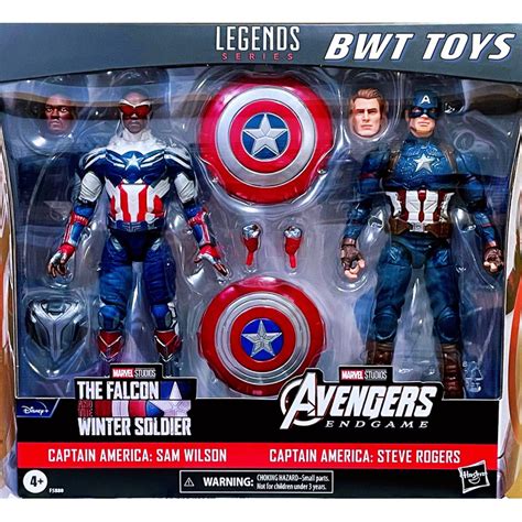 【bwt】marvel Legends 漫威 Ml 6吋 獵鷹 美隊 新舊隊長 雙人組合包 現貨特價 售完不補 蝦皮購物